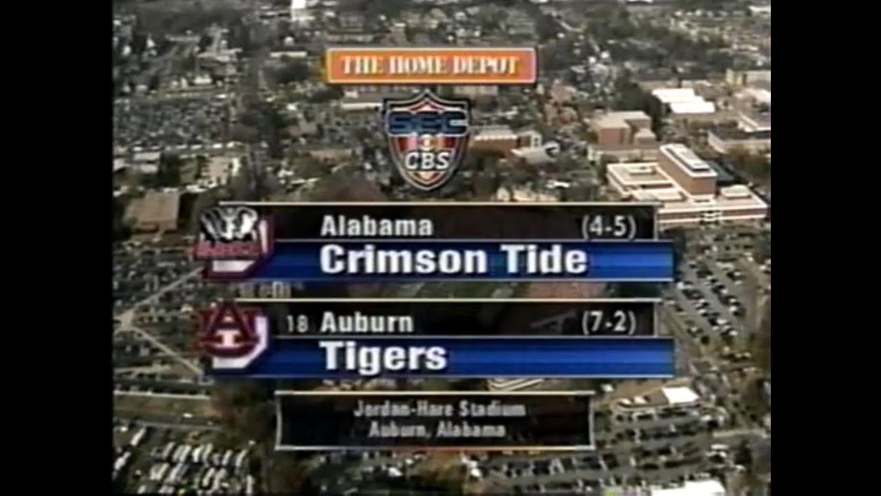 2001-11-17 Alabama Crimson Tide vs Auburn Tigers - YouTube