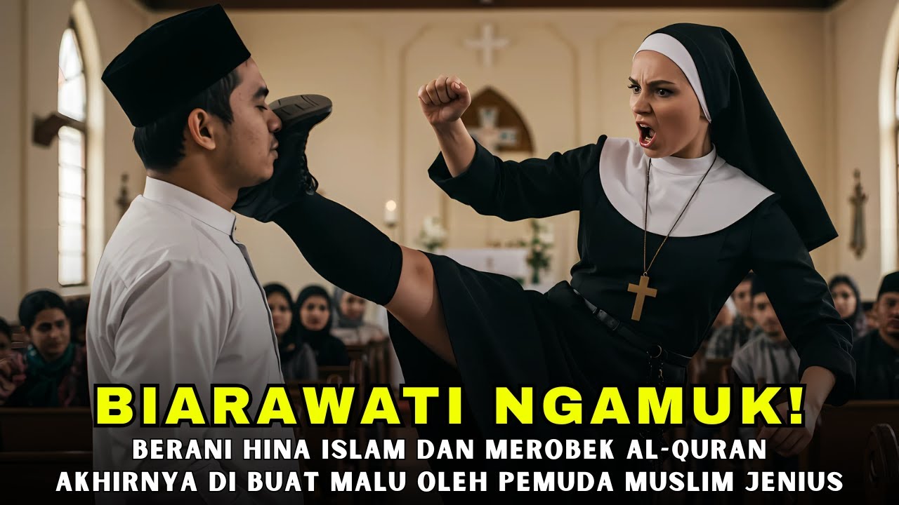 Apa yang Terjadi Saat Biarawati Menghina Al-Qur'an dan Pemuda Muslim Beri Respons KERAS? - YouTube