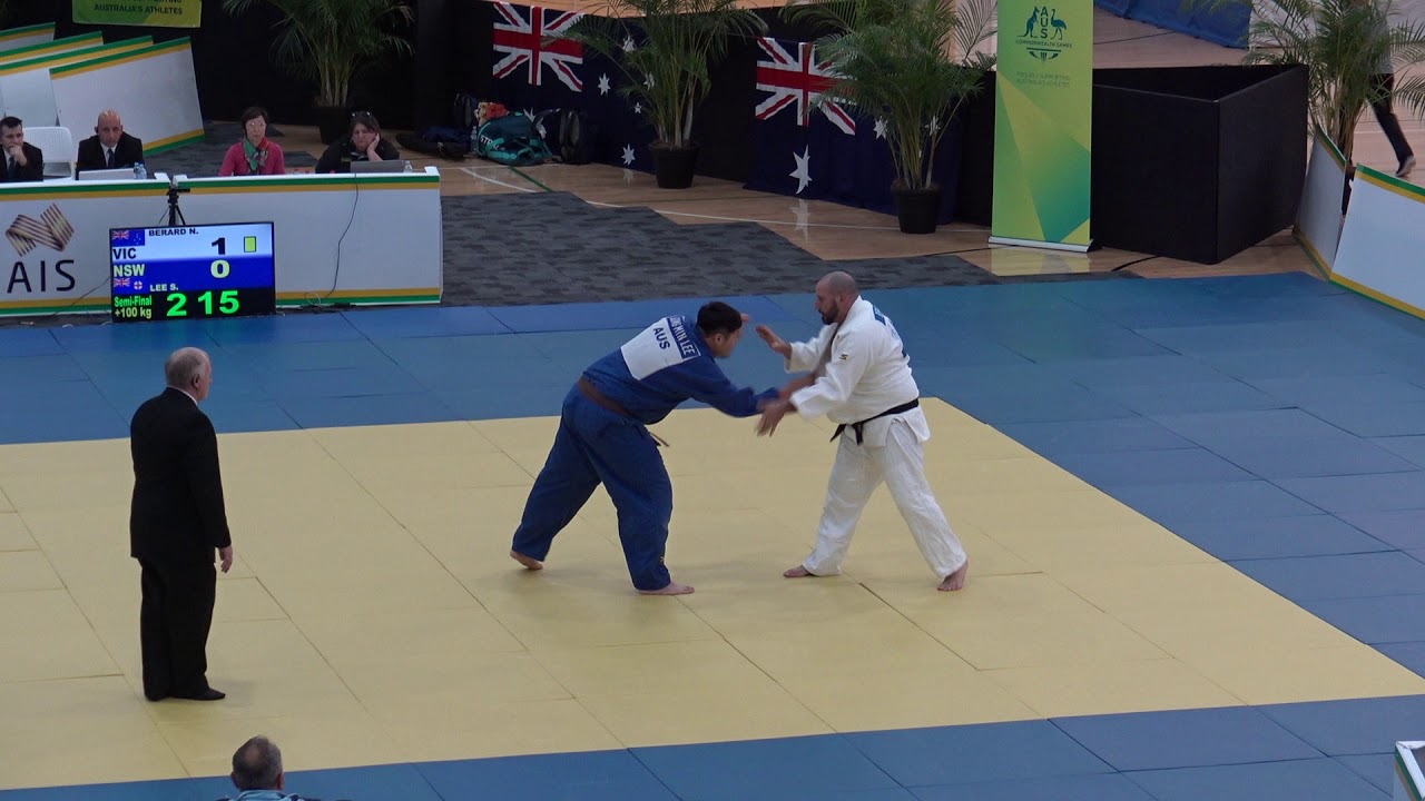 2019 Australian National Judo Championships +100 Semi-Final - YouTube