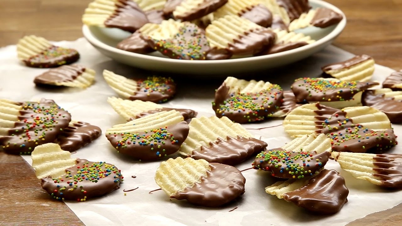 Papitas cubiertas con chocolate - YouTube