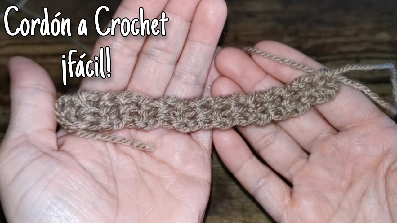 🧶Cómo TEJER un Cordón a Crochet fácil y lindo paso a paso 🤗💖 - YouTube