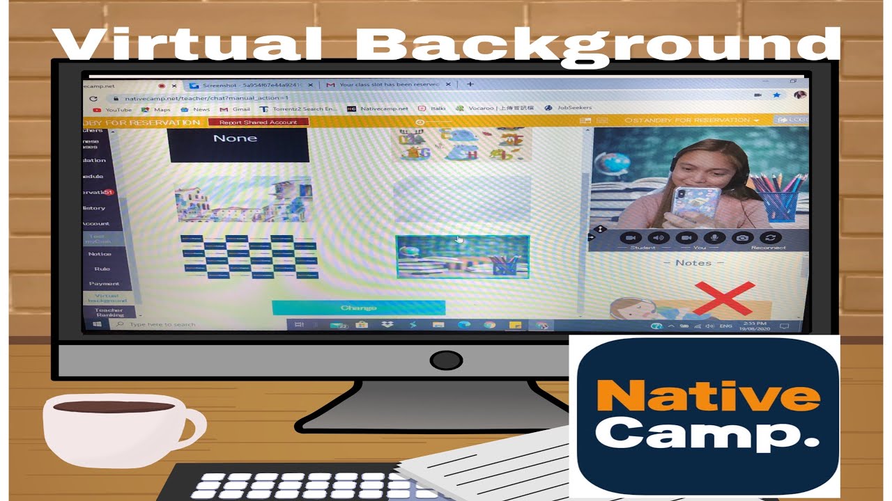 VIRTUAL BACKGROUND | Update | NATIVE CAMP - YouTube
