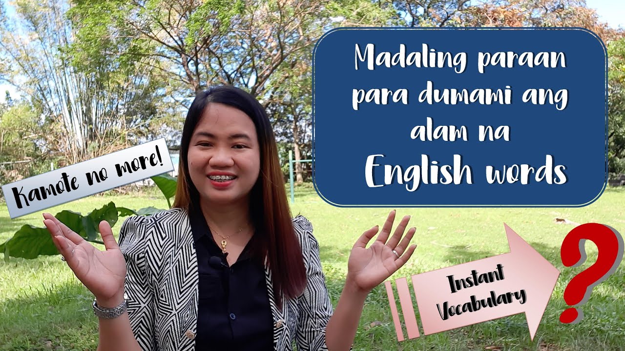 Short cut para dumami ang alam mong English Words | palawakin ang ...