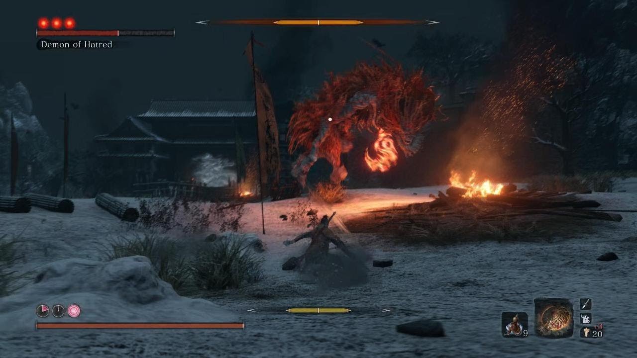 Sekiro - Demon of Hatred Boss Fight - YouTube