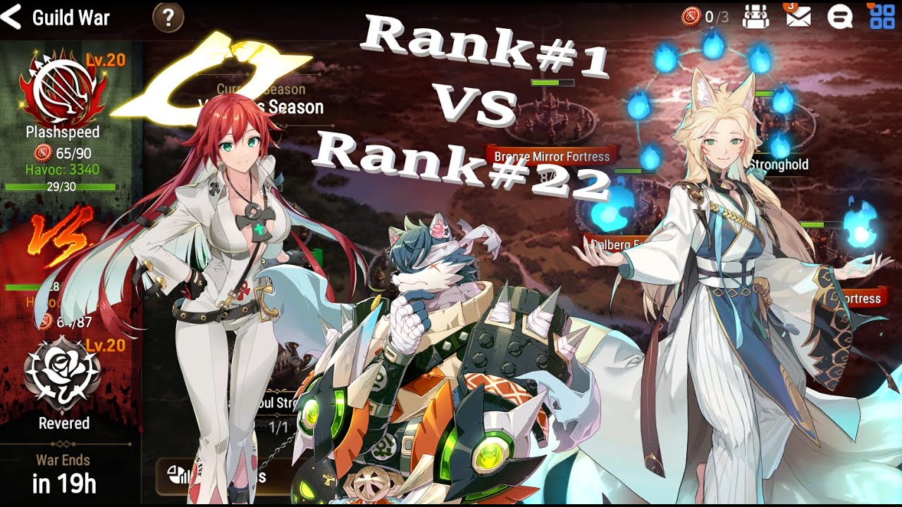 Epic Seven - Guild War - PlashSpeed (Rank#1 in Asia) VS Revered (Rank ...