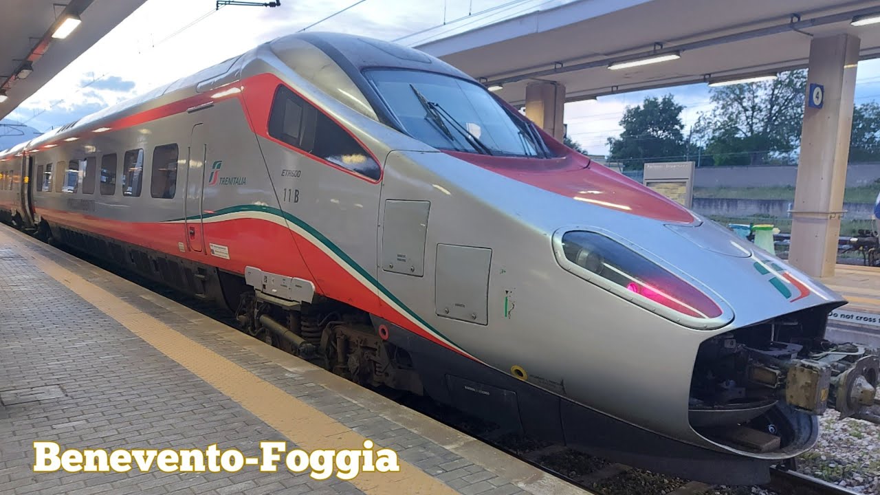 A bordo frecciargento Etr600 in prima classe da Benevento a Foggia ...