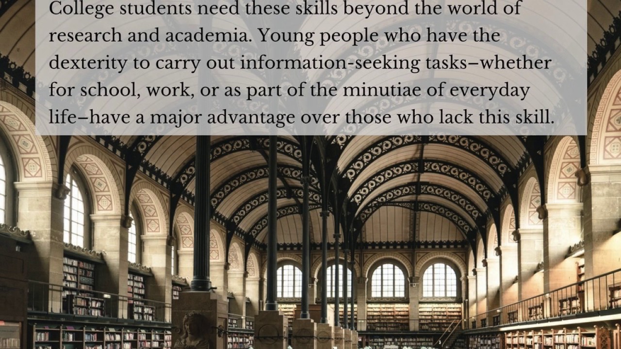Why College Students Need to Develop Digital Research Skills | Jake ...