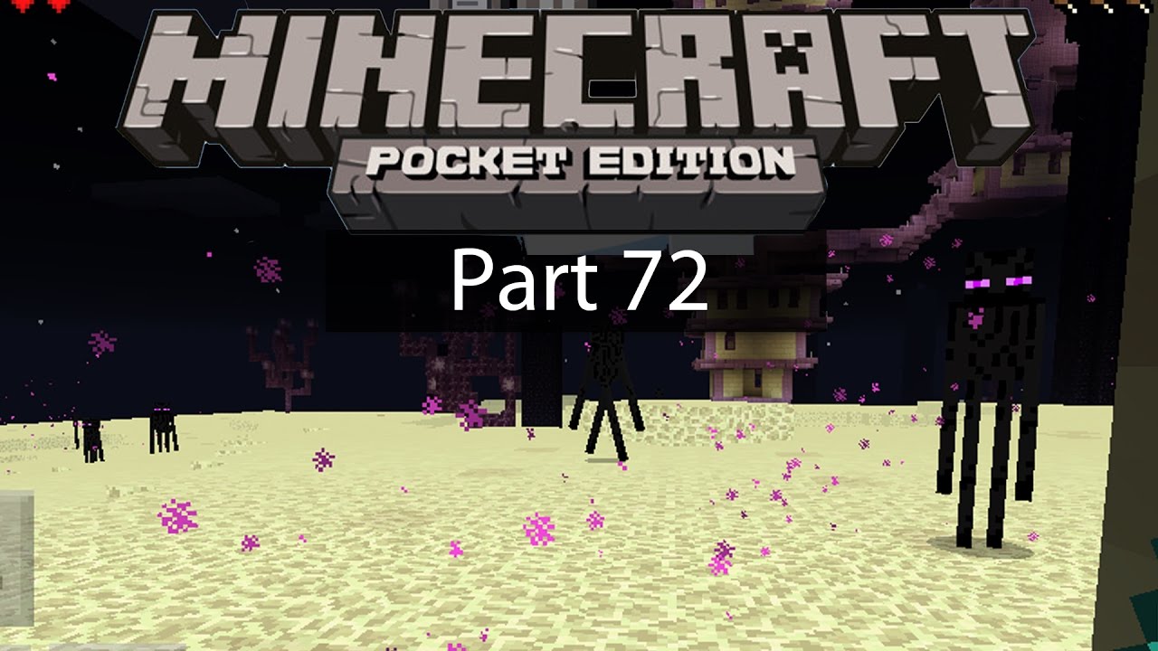 Minecraft Pocket Edition Gameplay Part 72: The End, Fighting the Ender ...