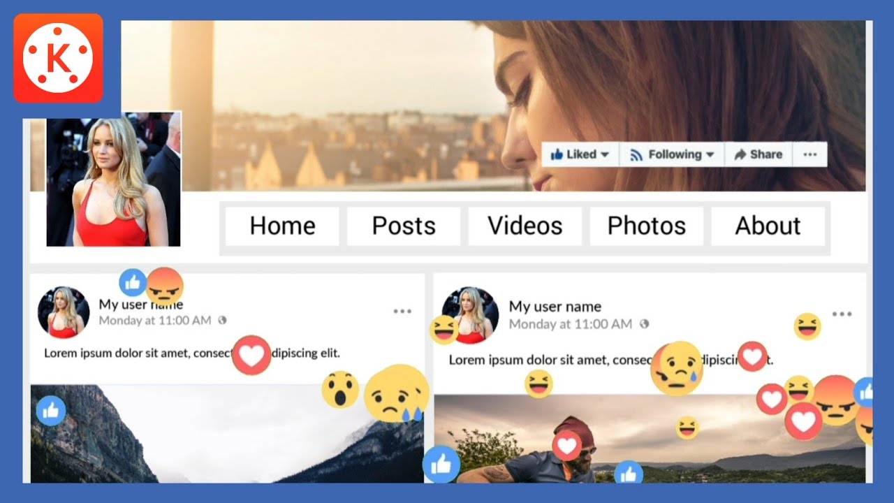 Facebook Profile Intro making in Mobile using Kinemaster | Kinemaster ...