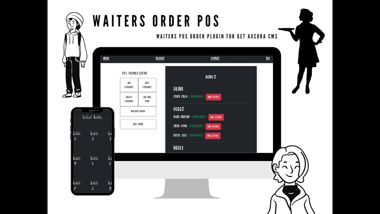 restaurant website free download gratis template themes with POS ...