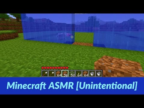 Unintentional ASMR | VERY soft spoken guy plays Minecraft while you sleep