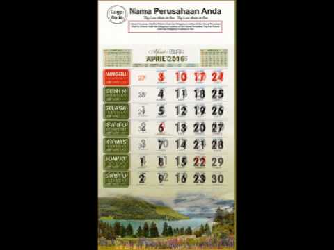 Kalender Kerja 2016 Gambar Pemandangan Alam Dunia