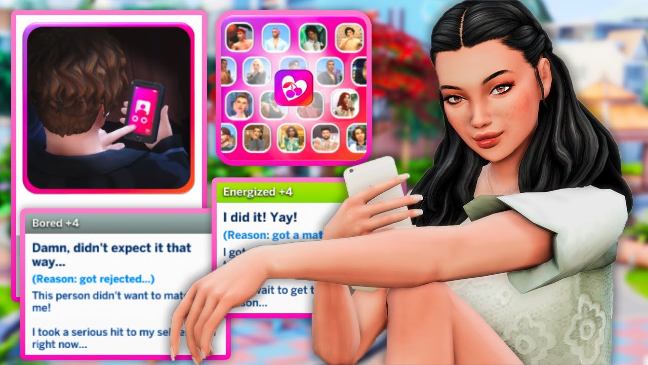 REALISTIC ONLINE DATING IN THE SIMS 4! Make Profiles, Swipe, Block, New Date Interactions & More ...