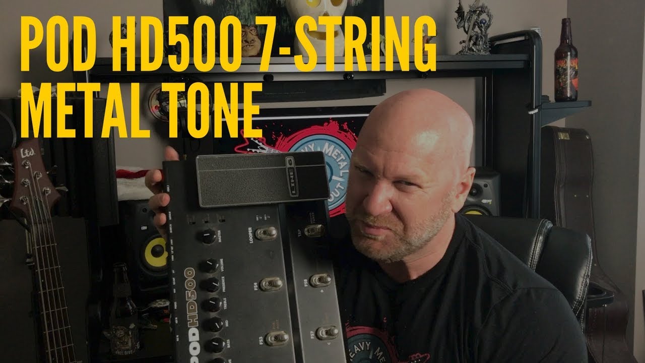 POD HD500 Melodic Death Metal Tone (7 String( - YouTube