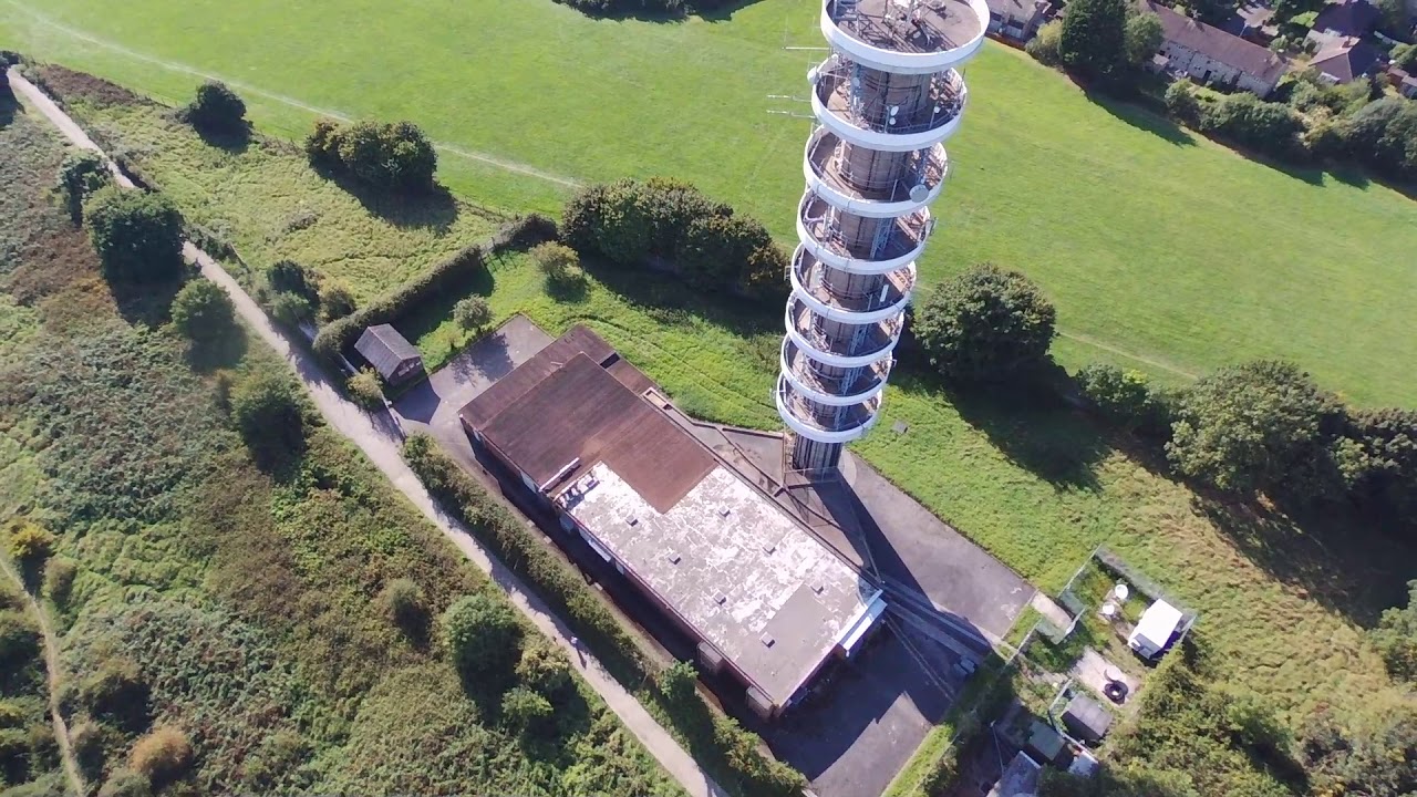Drone over Purdown BT Tower Aug 2017 HD 1080p - YouTube