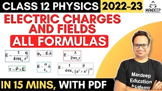 Electric Charges and Fields All Formulas Class 12 Physi... | Doovi