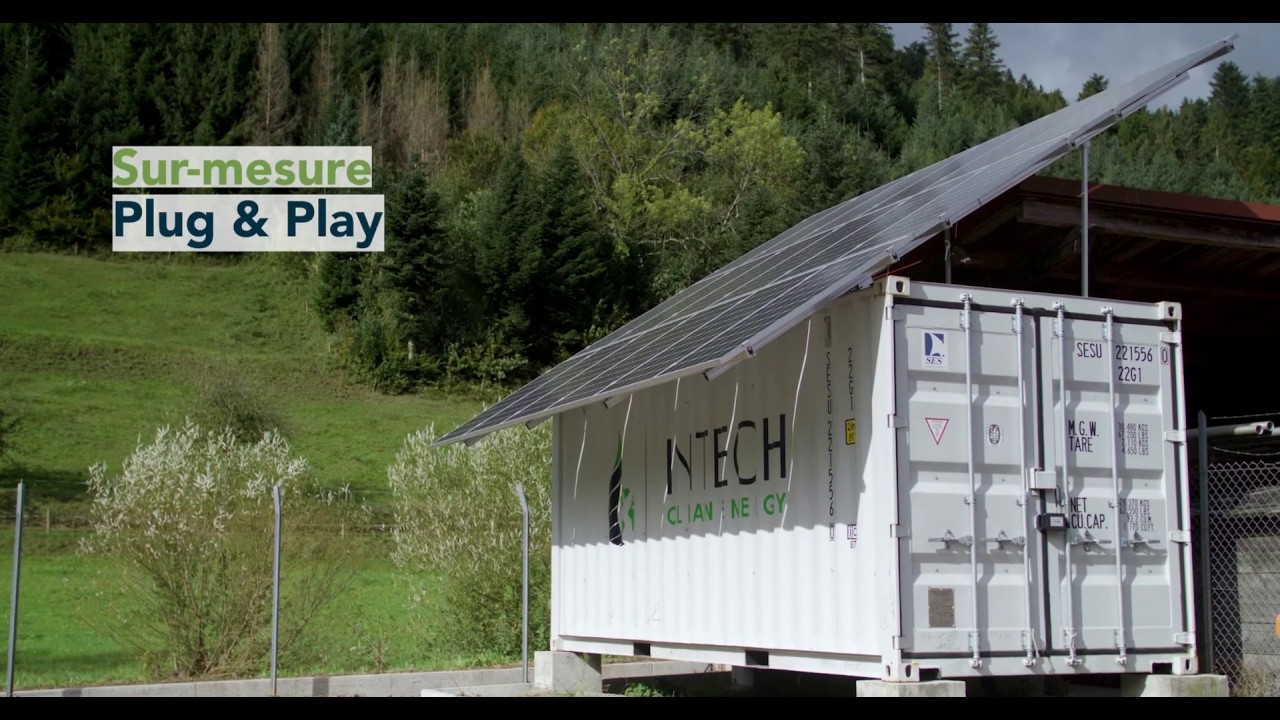 Présentation du Energy Container de Intech Clean Energy - YouTube