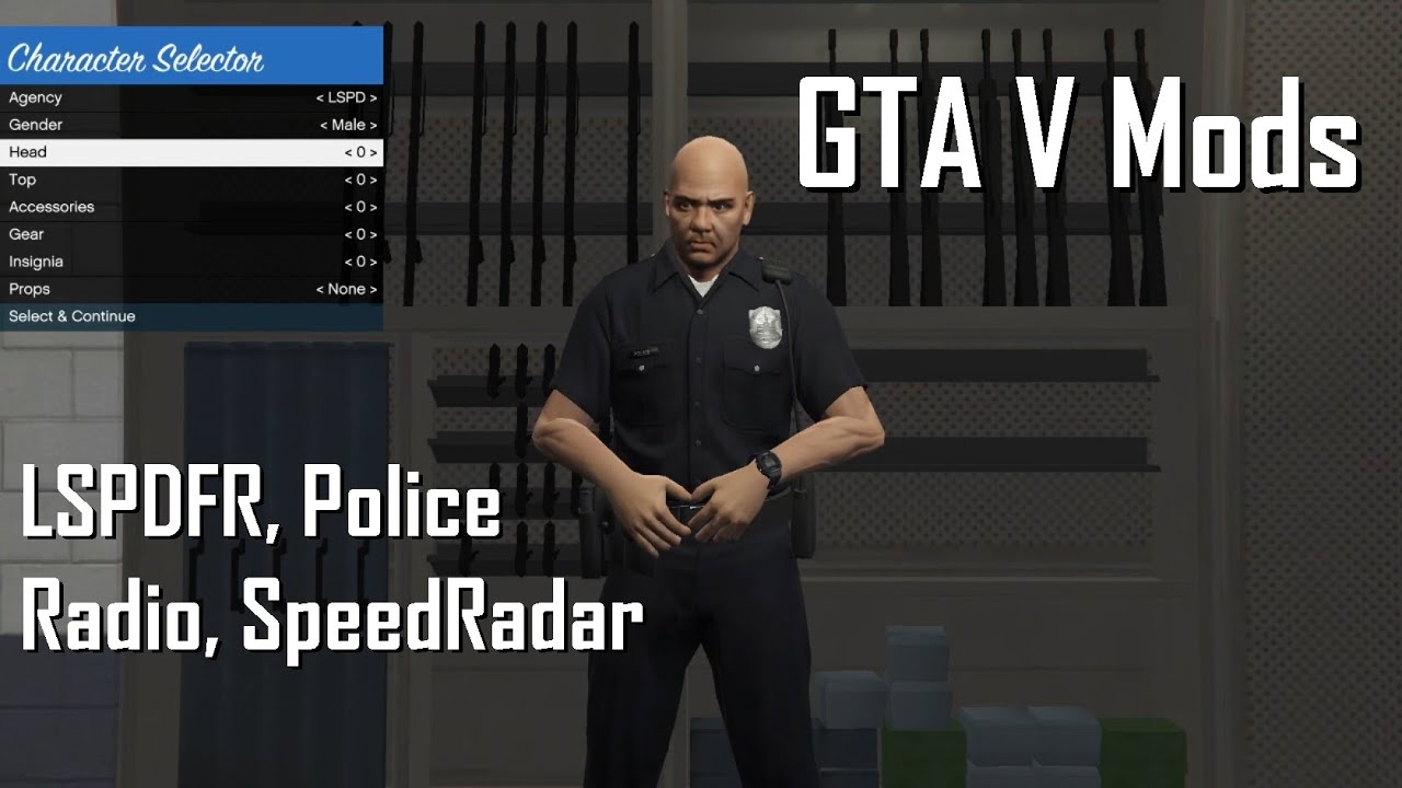 GTA V Mods - LSPDFR, Police Radio, SpeedRadar - YouTube