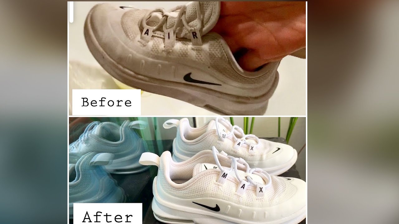 How to wash white shoes||Mae’s Kitchen and Living - YouTube