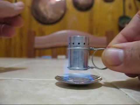 Alcohol stove # 5 - Il Mini-Micro (no soundtrack) - YouTube