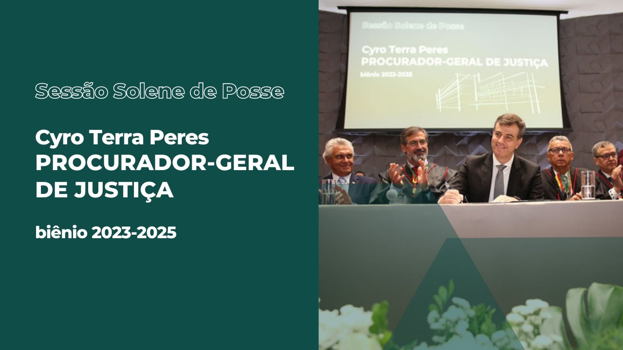 Cyro Terra Peres toma posse como procurador-geral de Justiça do MPGO ...