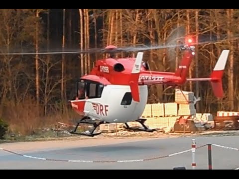 DRF Rettungshubschrauber Christoph Berlin (EC-145) Start nach ...