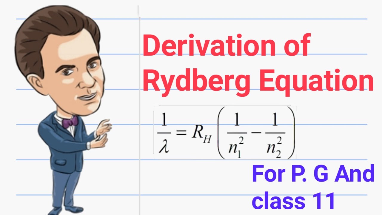 Derivations of Rydberg Equation in telugu || Rydberg constant || - YouTube