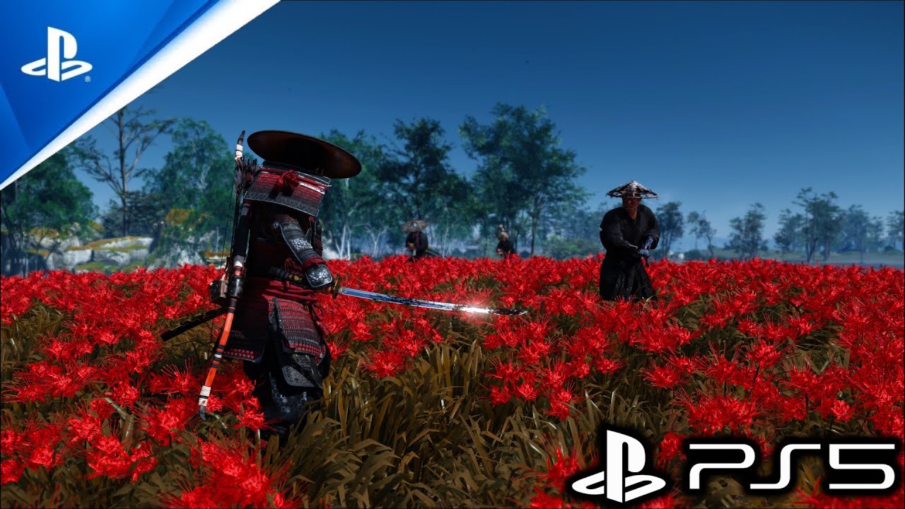 (PS5) Ghost Of Tsushima - The Red Samurai - Immersive Combat Gameplay ...
