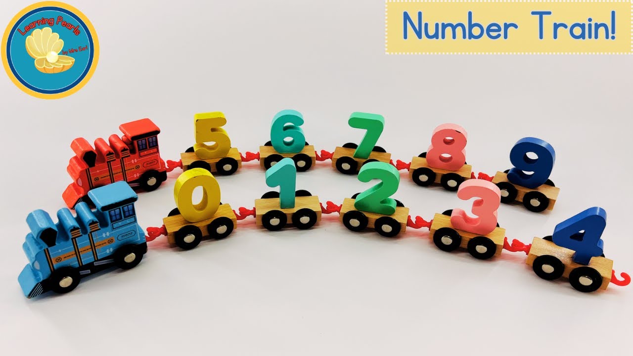 123 Number Train! Learn to Count and Order Numbers | Toddler Preschool ...