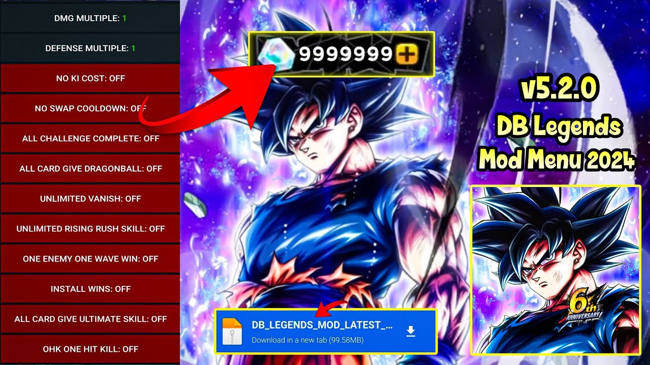 Dragon Ball Legends Mod Menu 5.2.0 - DB Legends Mod Menu 5.2.0 Ultra ...