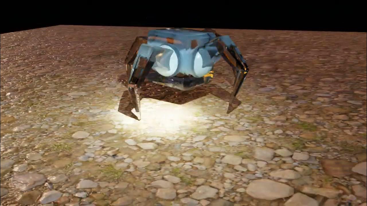 Glass spider - result of Blender tutorial by Polyfjord - YouTube