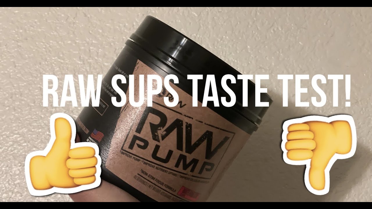 RAW supplements taste test! - YouTube