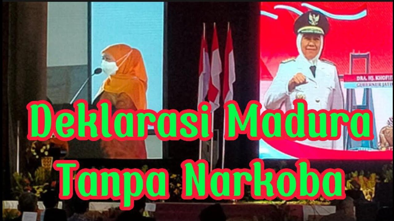 Deklarasi Madura Produktif Tanpa Narkoba di gedung pertemuan UTM//CAKRA ...