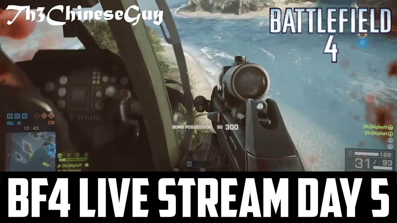 BF4 (Battlefield 4) - Live Stream Day 5 Breakdown Video! F-22 Raptor ...