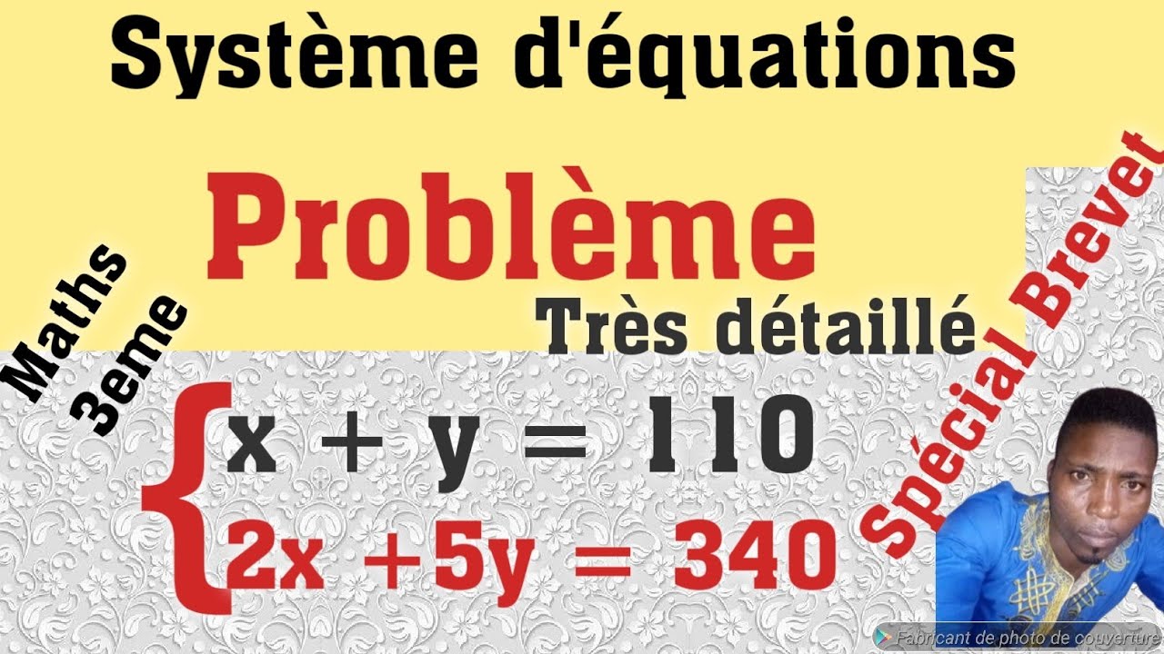 comment résoudre un système de 2 équations à deux inconnues ; TD1 ...