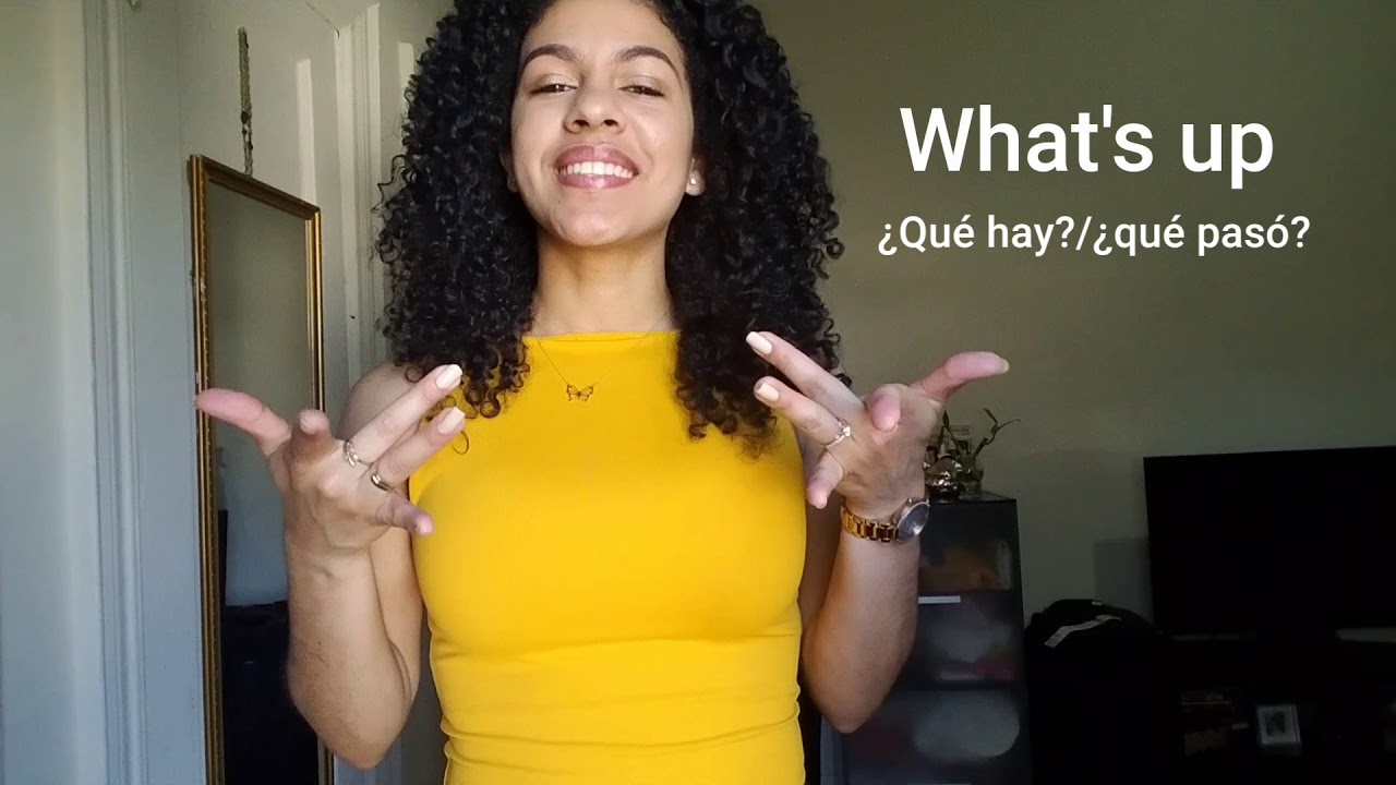 Greetings in Sign Language-ASL|Saludos en Lengua de Señas RD|Hi, Hola ...
