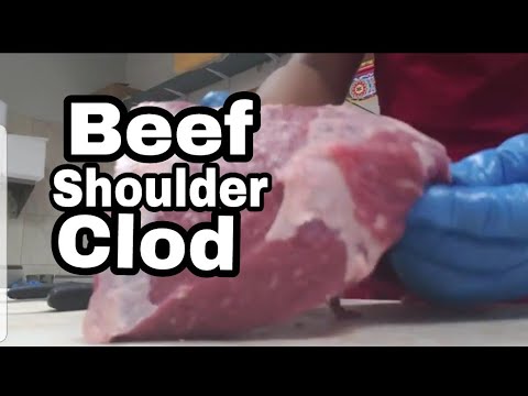How to cut butcher shoulder clod steak - YouTube