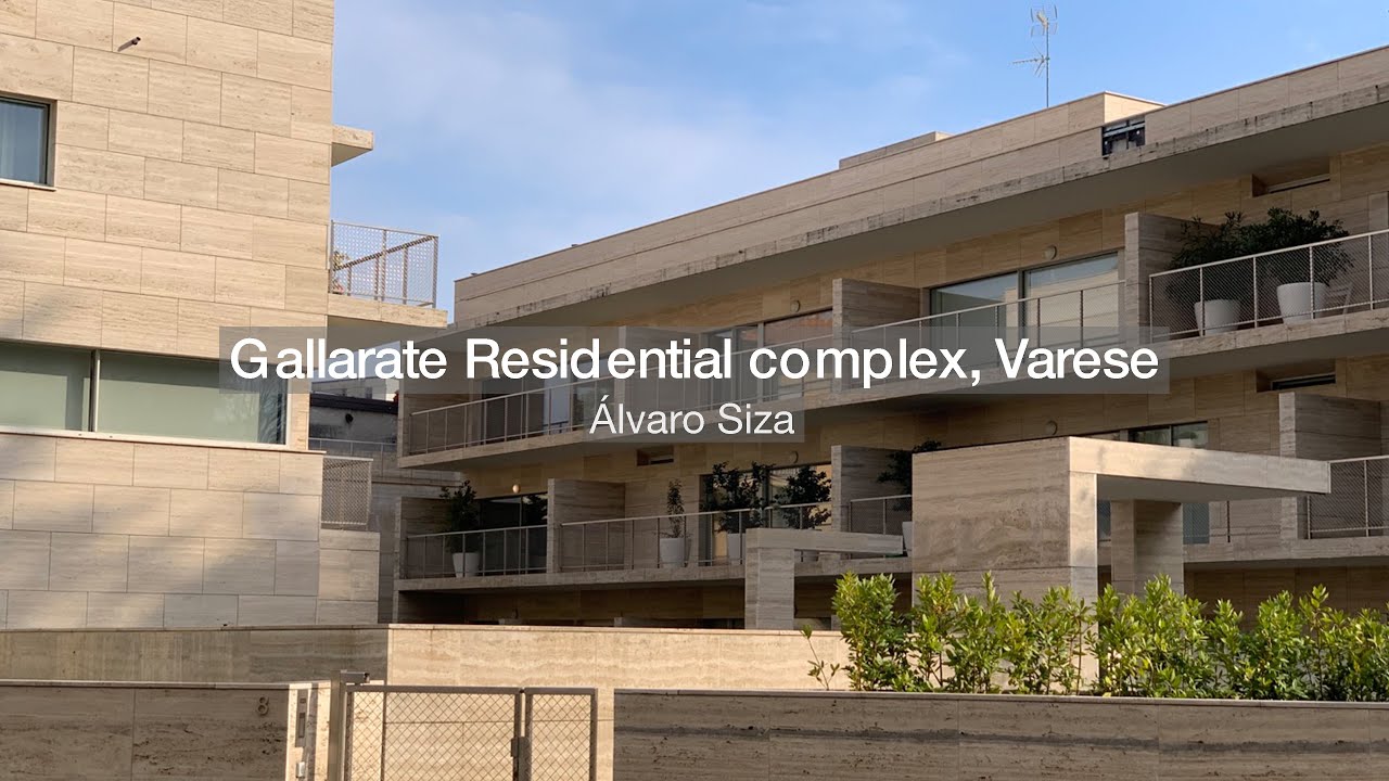 Álvaro Siza - Gallarate Residential complex, Varese, Italy. 2020 - YouTube