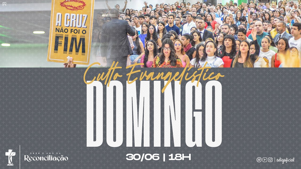CULTO EVANGELÍSTICO - Pr. Vilmar Fonseca - Domingo, 30.06.2024 - YouTube