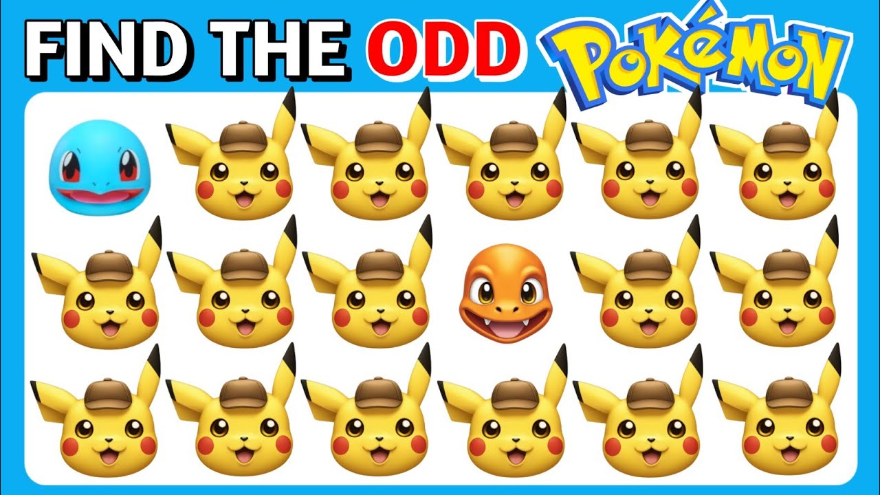 The Ultimate ODD One Out Pokemon Quiz | Emoji Quiz - YouTube