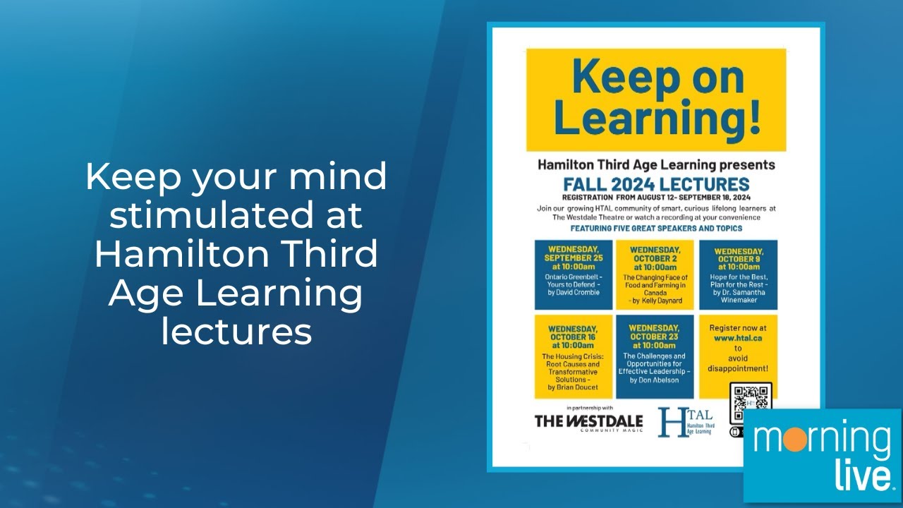 Keep your mind stimulated at Hamilton Third Age Learning lectures - YouTube