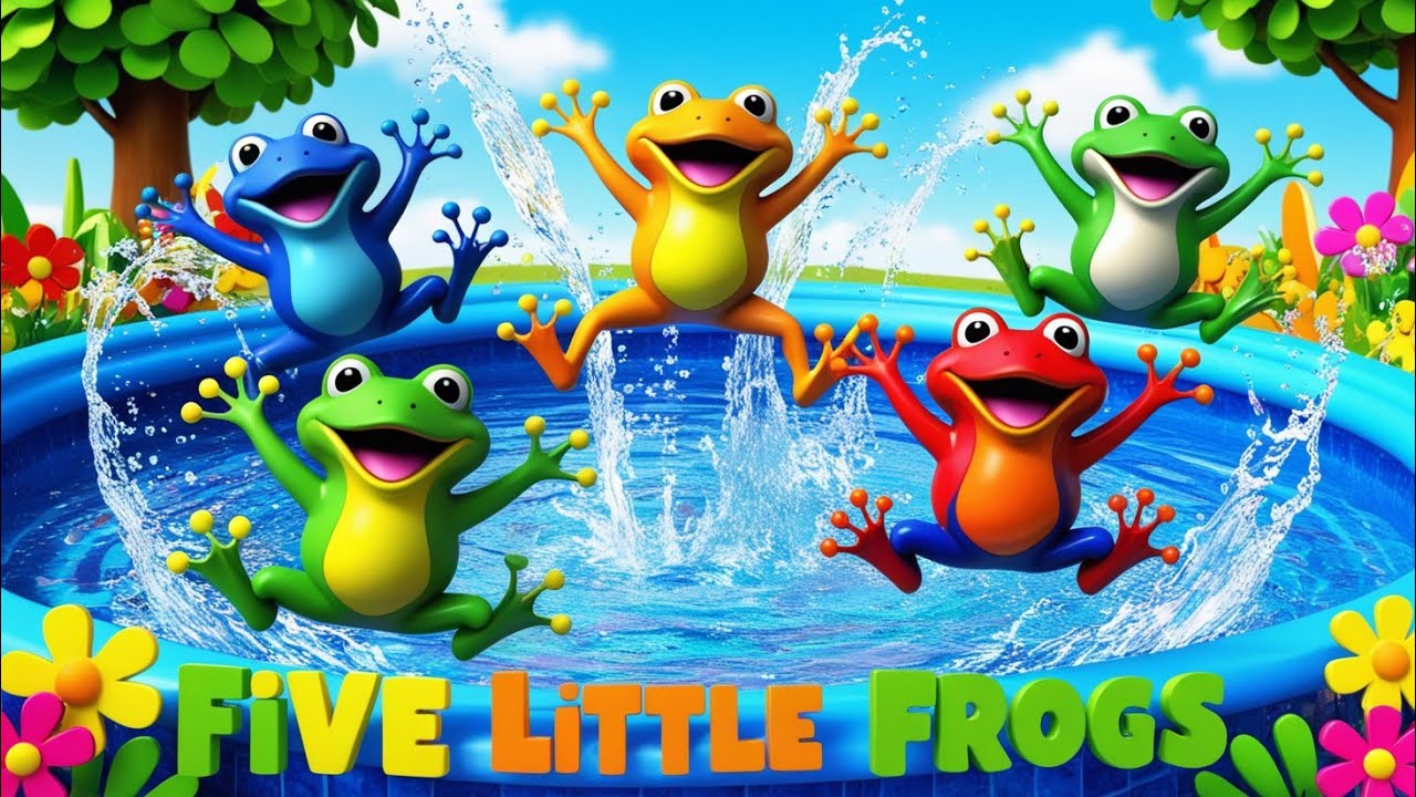 "🐸 Hop Along with Five Little Frogs: Fun Nursery Rhymes for Kids ...