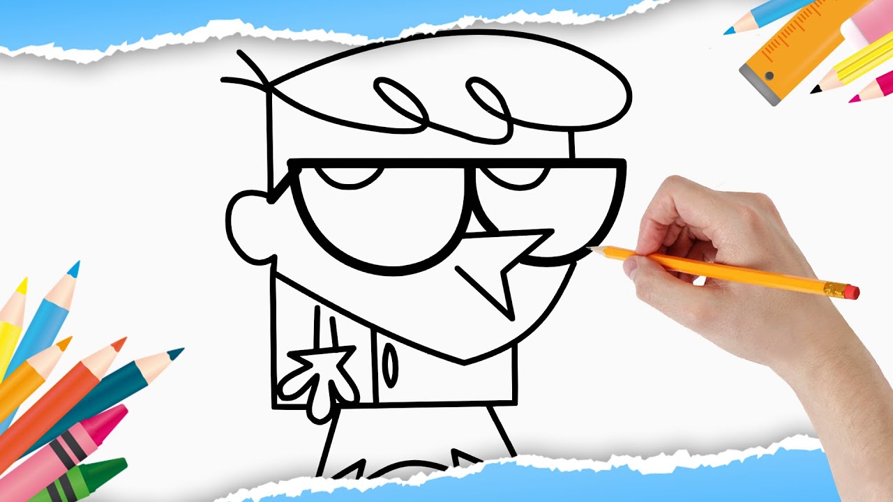 How to draw DEXTER EASY (Step by Step) - YouTube
