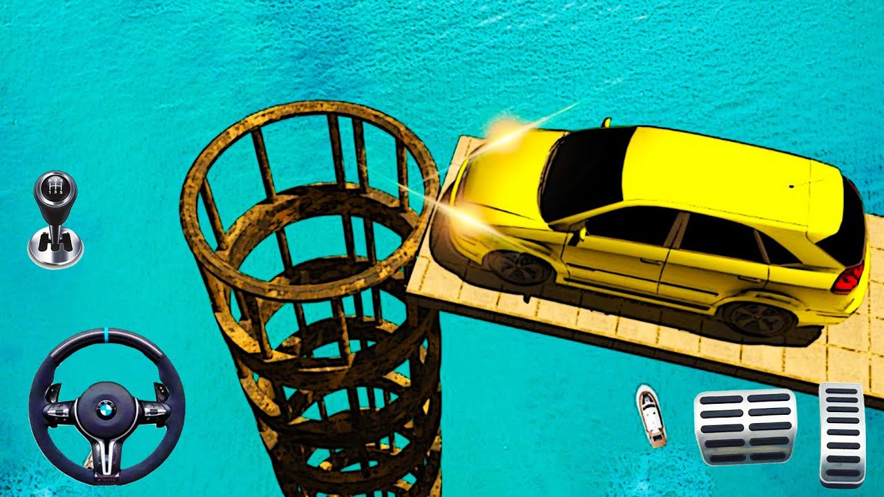 Mega ramp car driving simulator - Android Gameplay - YouTube