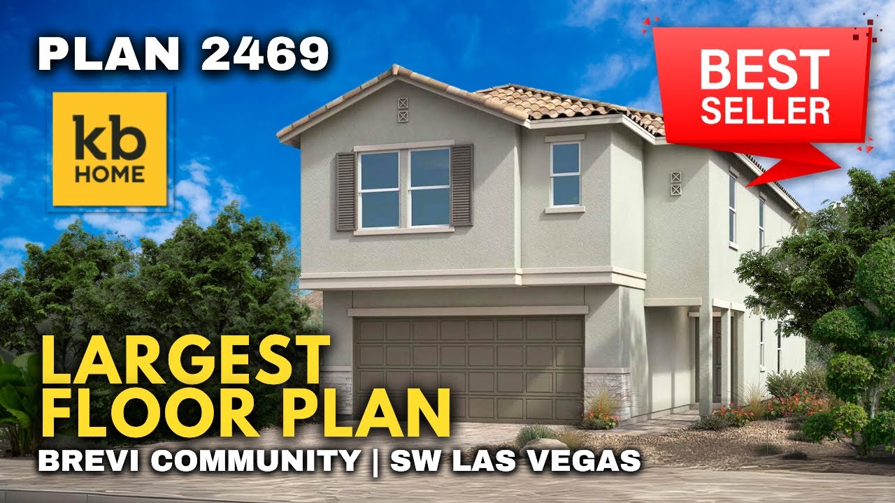 BIGGEST model home at KB's new Brevi community | Plan 2469 | SW Las ...