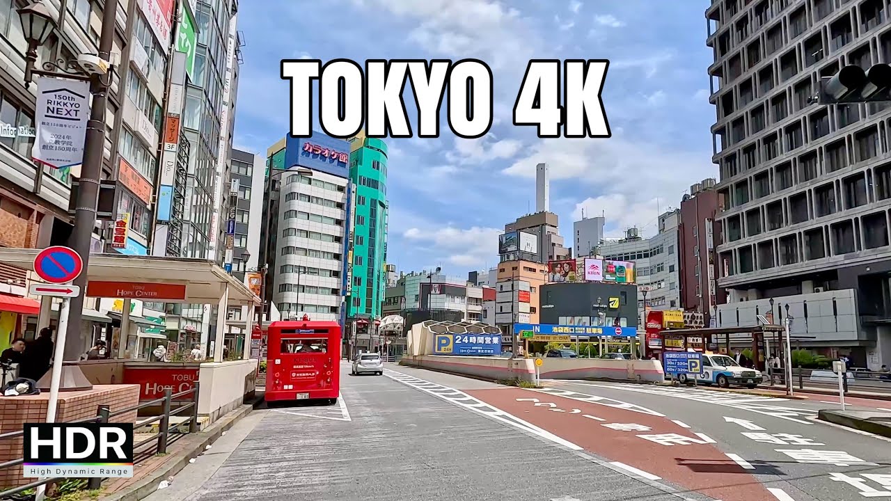 Ikebukuro 4K Drive North Tokyo Party Area - YouTube