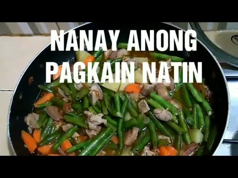 Bitsuelas Na May Karne(Snap Beans With Pork) - YouTube