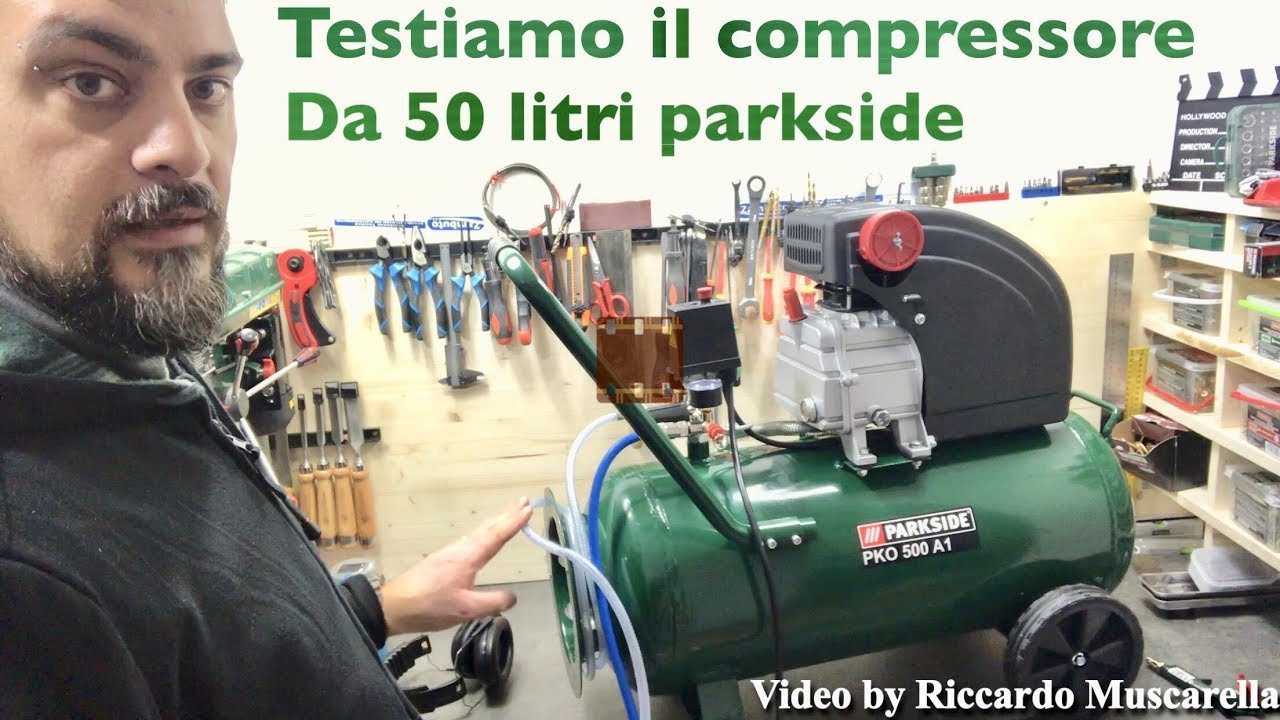 COMPRESSORE lidl da 50 L. PARKSIDE. PKO 500 A1. Recensione dettagliata ...