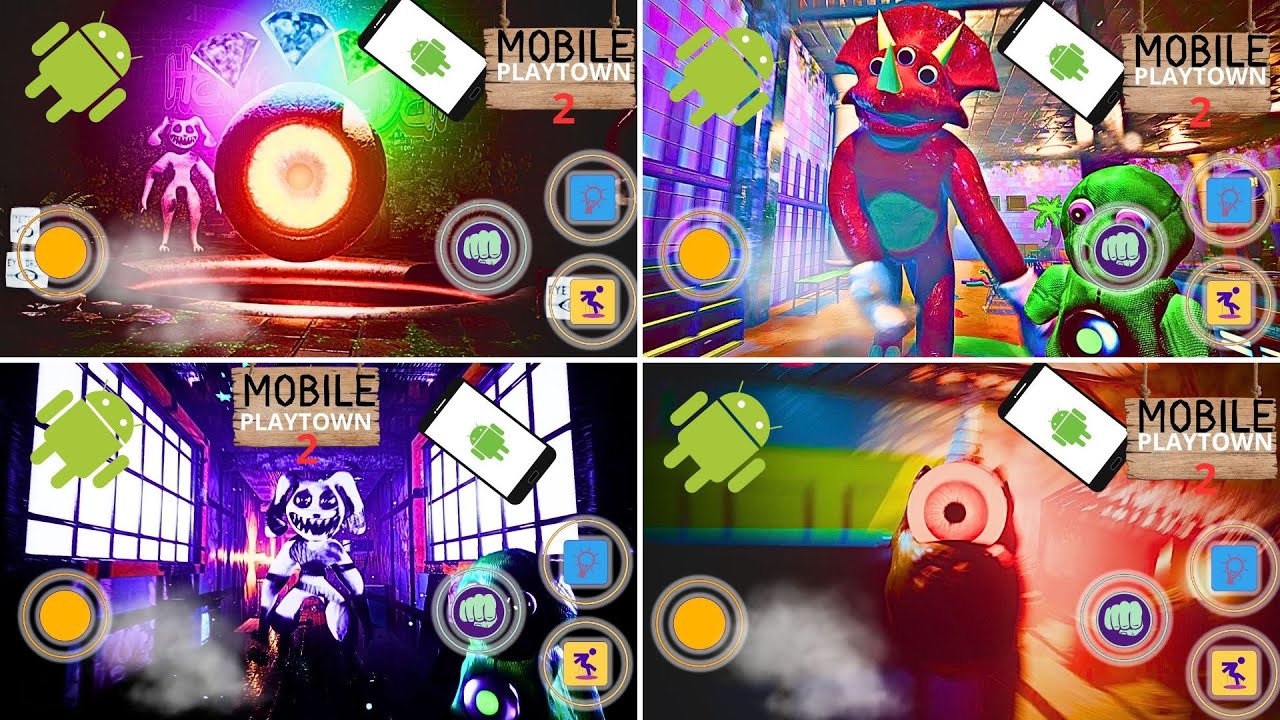 Playtown 2 | Mobile All Monsters | All Jumpscary - YouTube