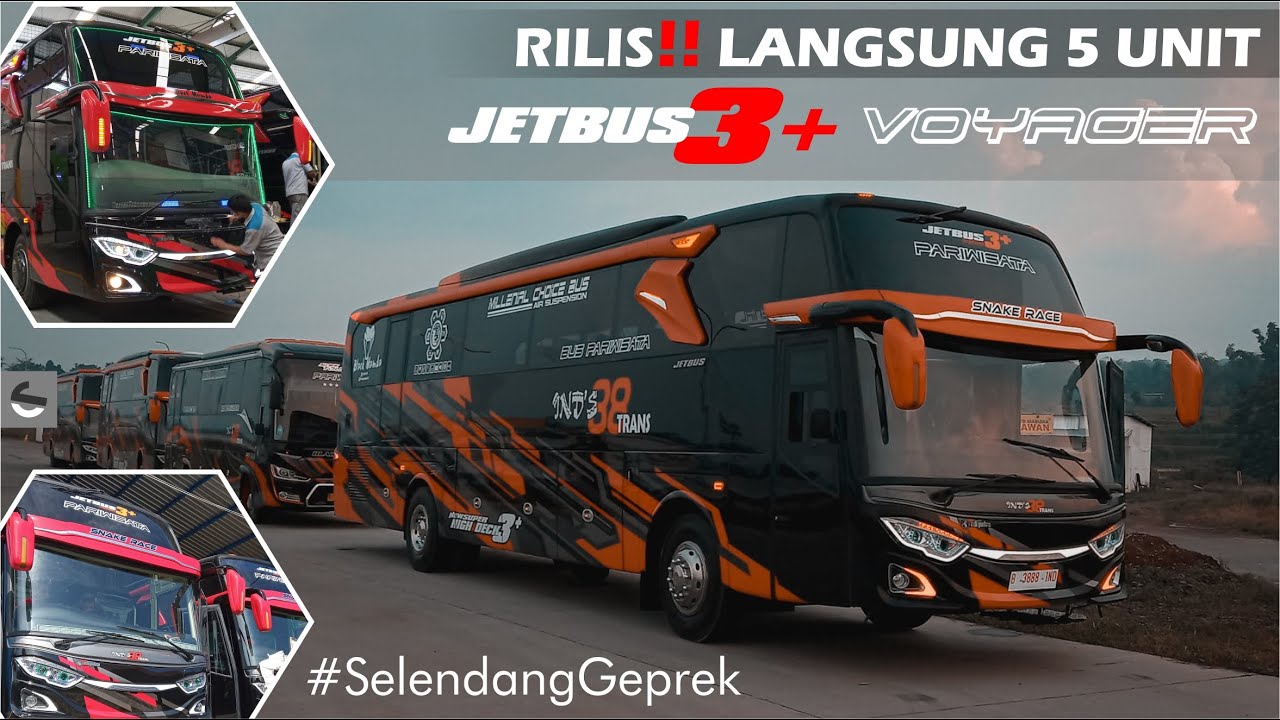 HEDON!! JETBUS 3+ VOYAGER PERTAMA DI TIMUR JAWA | Serunya Konvoi ...